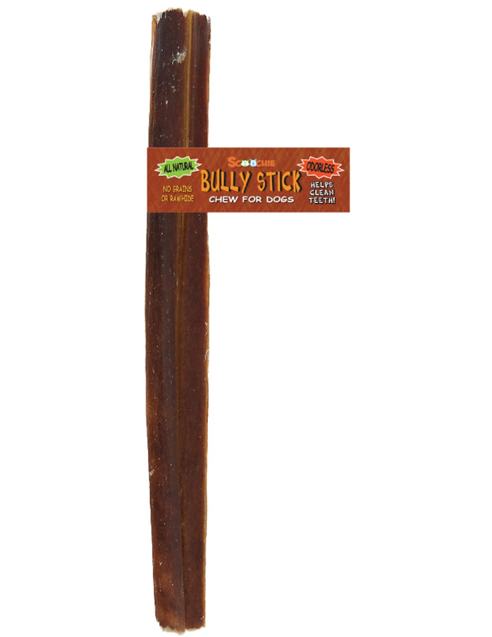 12 Inch Bully Stick with Scoochie Cigar Band/UPC